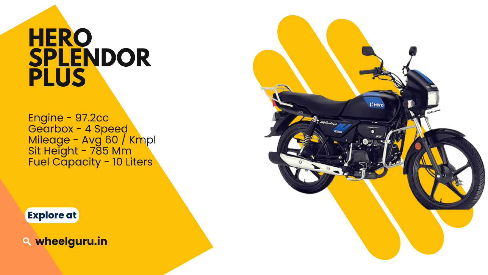 Hero Splendor Plus Price, Models, Specification, wheelguru