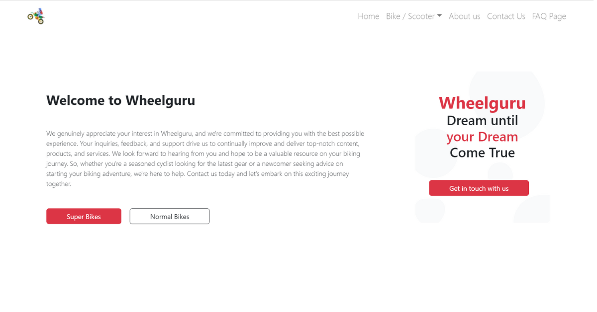 GitHub - bhritick/bikeguru: Wheelguru : Discover the best two-wheeler Bike / EV with excellent ...